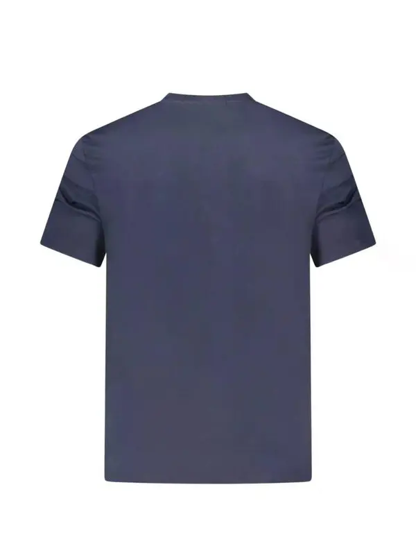 Calvin Klein Logo-embroidered Cotton T-shirt - Blue