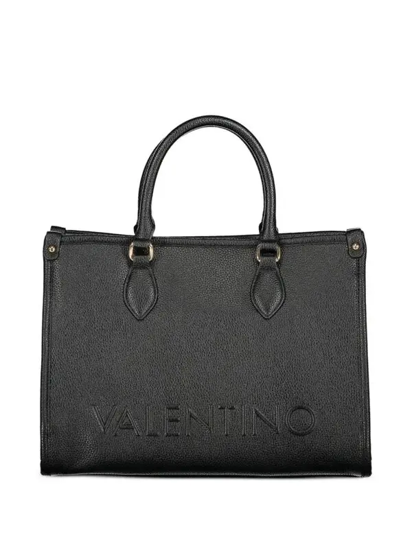 MARIO VALENTINO Logo-embossed Pebbled Tote