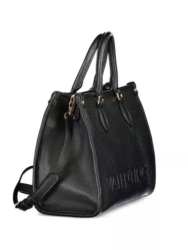 MARIO VALENTINO Logo-embossed Pebbled Tote