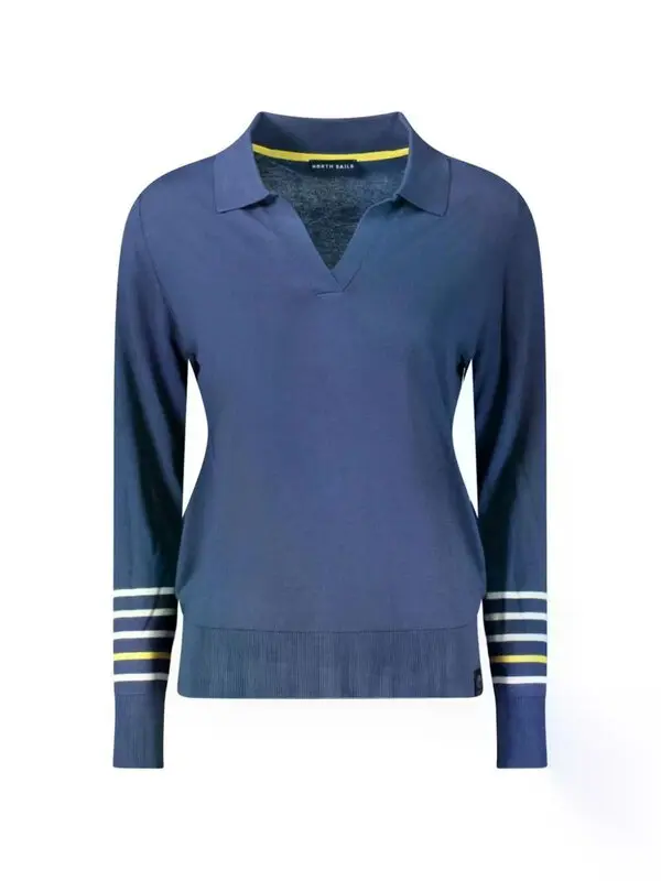 NORTH SAILS V-neck Stripe-detail Sweater