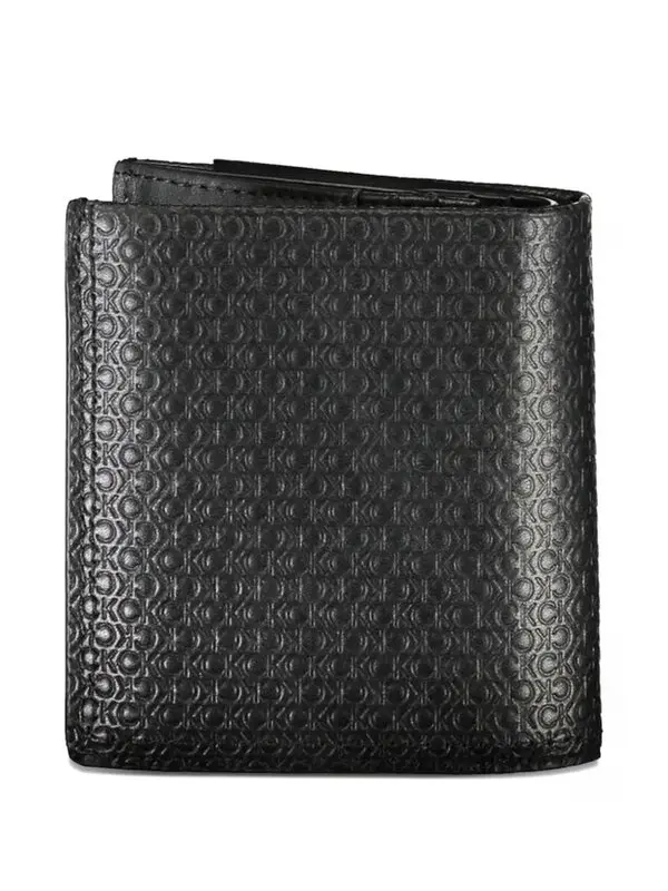 Calvin Klein Monogram-embossed Leather Wallet