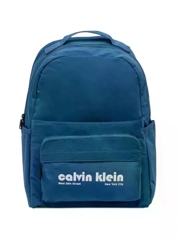Calvin Klein Logo-print Backpack - Blue
