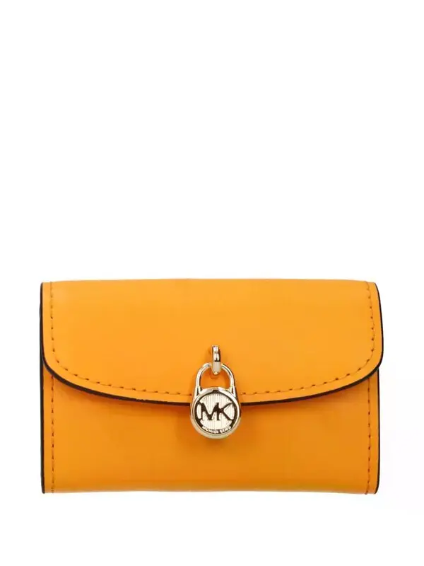 Michael Kors Padlock Leather Wallet - Orange