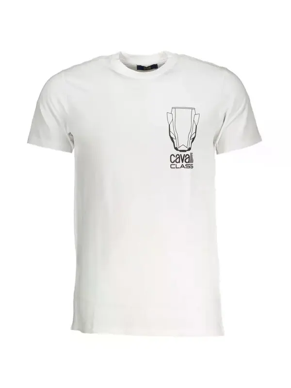 Roberto Cavalli Printed Crew-neck T-shirt - White