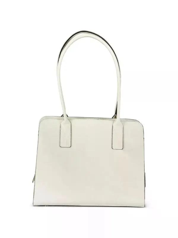 MARIO VALENTINO Logo-lettering Lizard-effect Tote