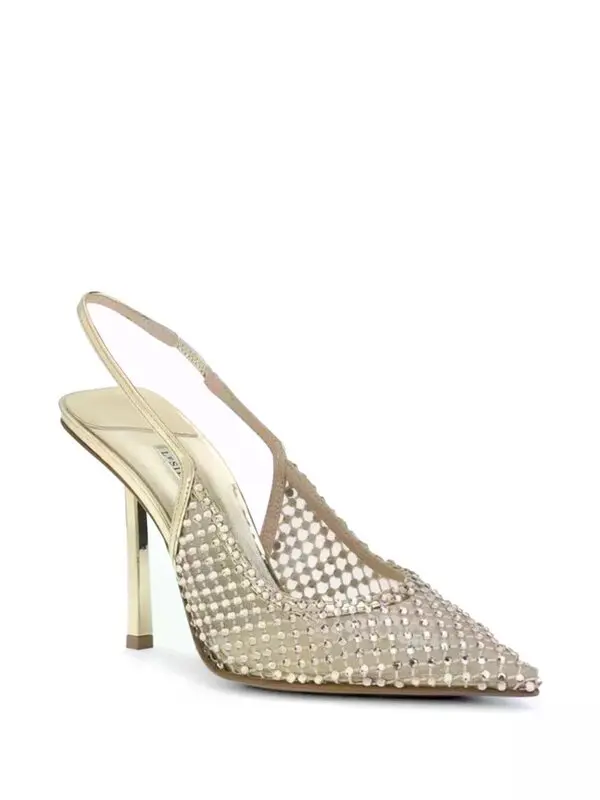 LE SILLA Crystal-embellished Mesh Pumps