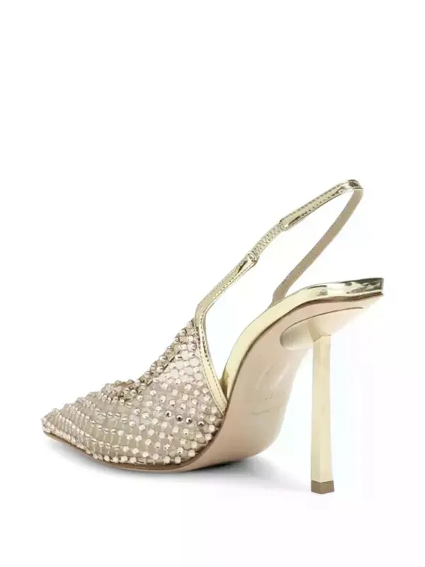 LE SILLA Crystal-embellished Mesh Pumps