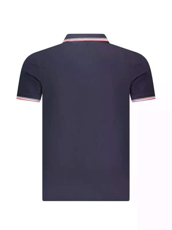 NORTH SAILS Striped-trim Logo-patch Polo Shirt - Blue