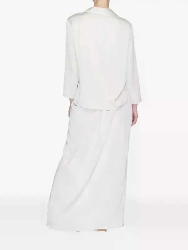 SANDRO FERRONE Wrap-design Maxi Dress