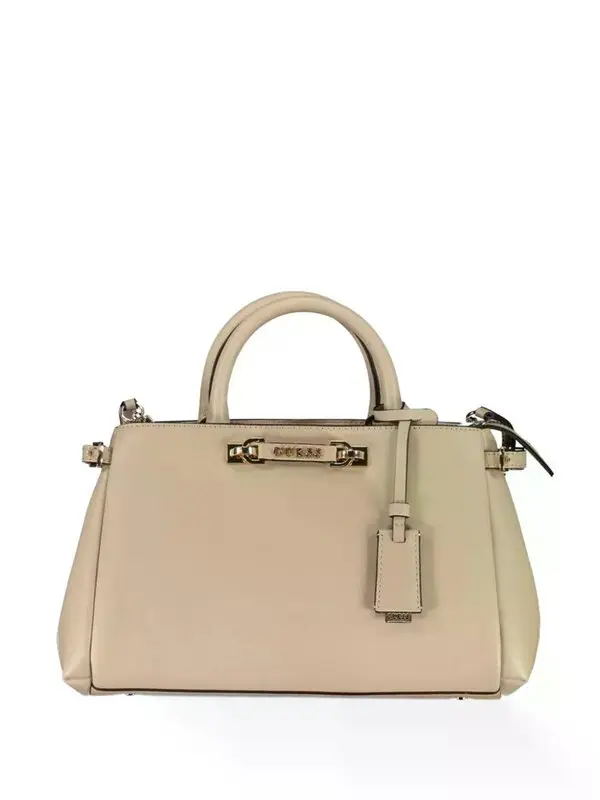 Guess Logo-plaque Tote Bag - Neutrals