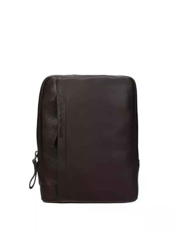 PIQUADRO Leather Messenger Bag - Brown