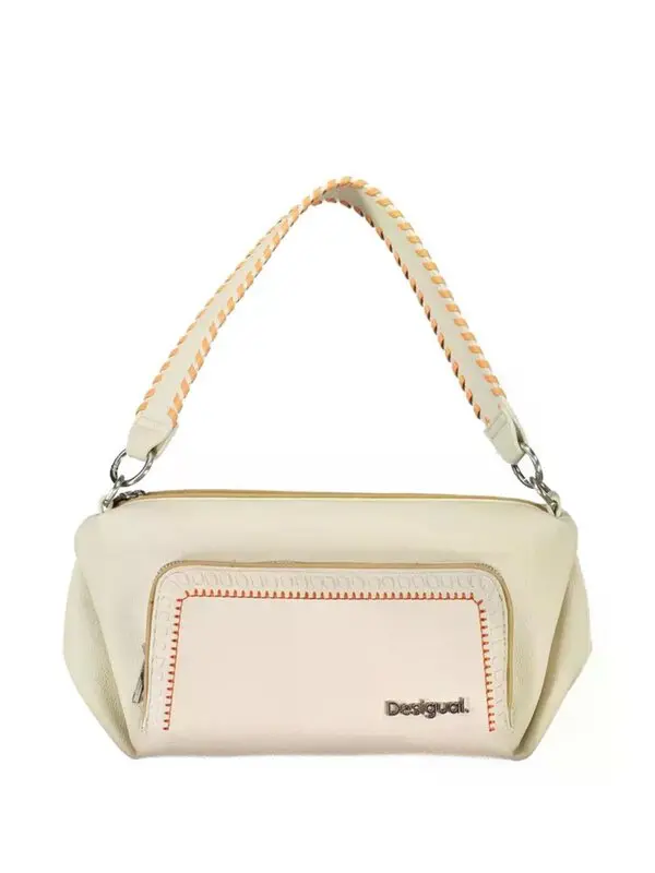 Desigual Embroidered Shoulder Bag - White