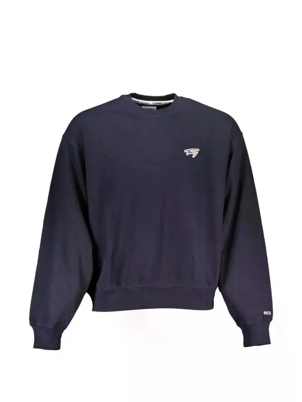 Tommy Hilfiger Logo-embroidered Crew-neck Sweater - Blue