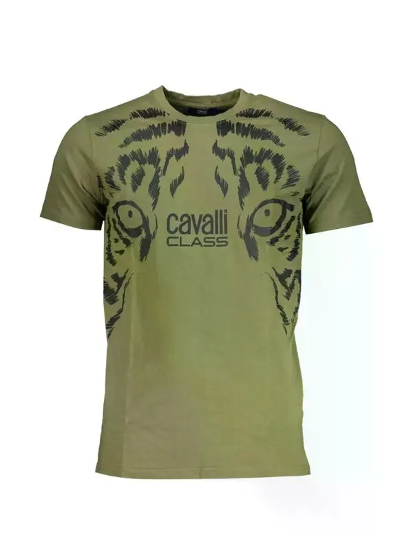 Roberto Cavalli Tiger-eyes Graphic-print T-shirt