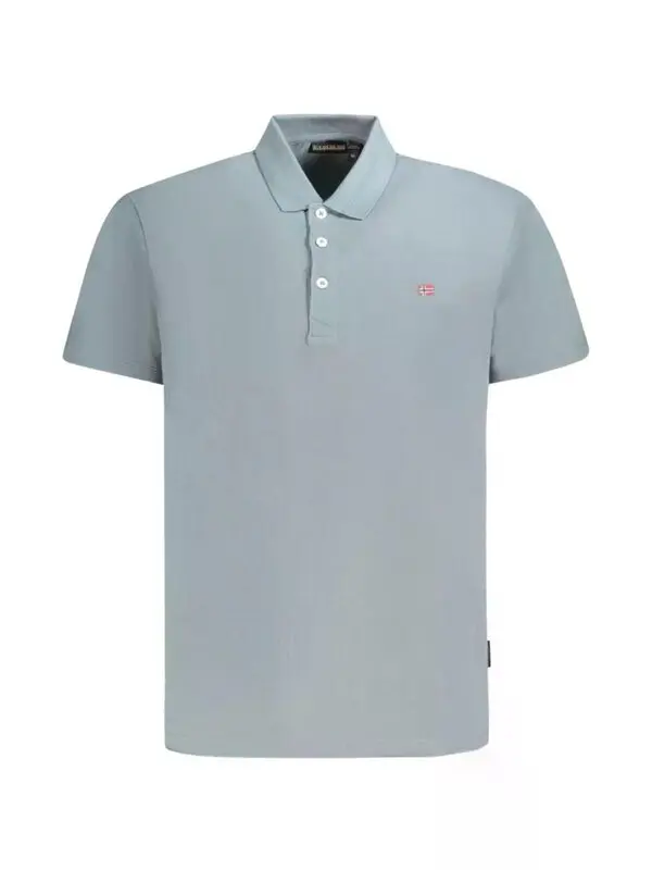 NAPAPIJRI Logo-patch Cotton Polo Shirt - Grey