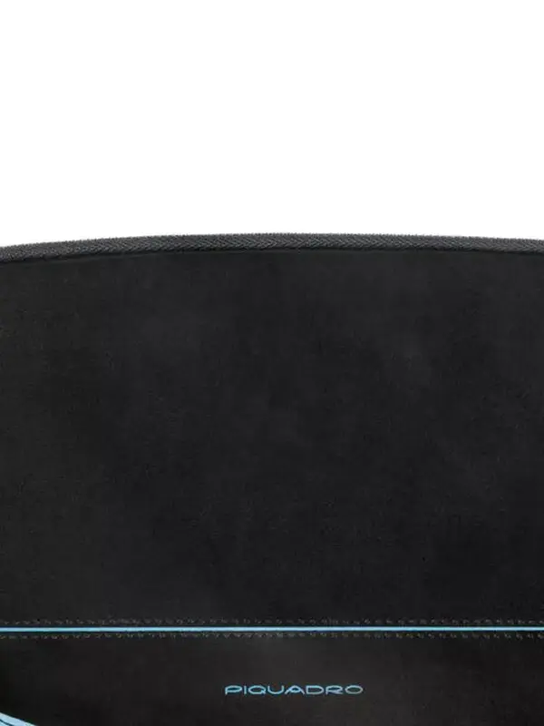 PIQUADRO Leather Wristlet Clutch - Black