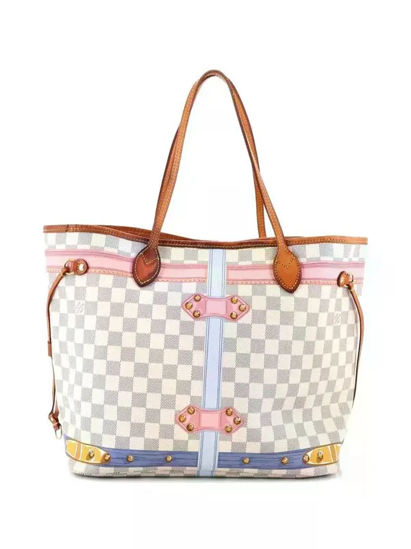 LOUIS VUITTON Neverfull Nm Tote Limited Edition Damier Summer Trunks Mm Shoulder Bag - Multicolour