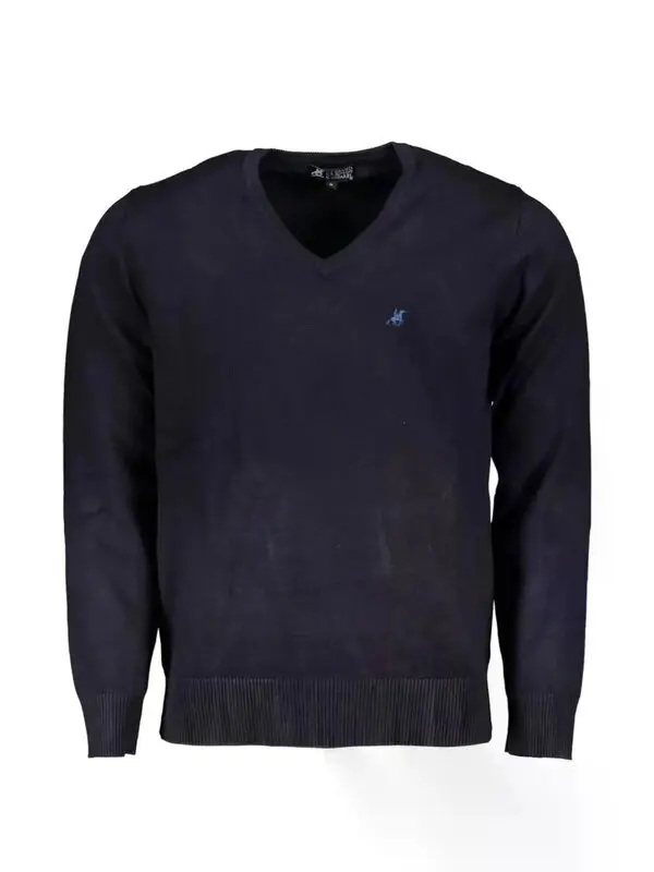 U.S. Grand Embroidered V-neck Sweater