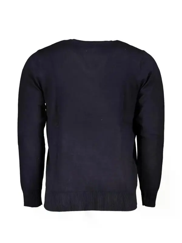 U.S. Grand Embroidered V-neck Sweater
