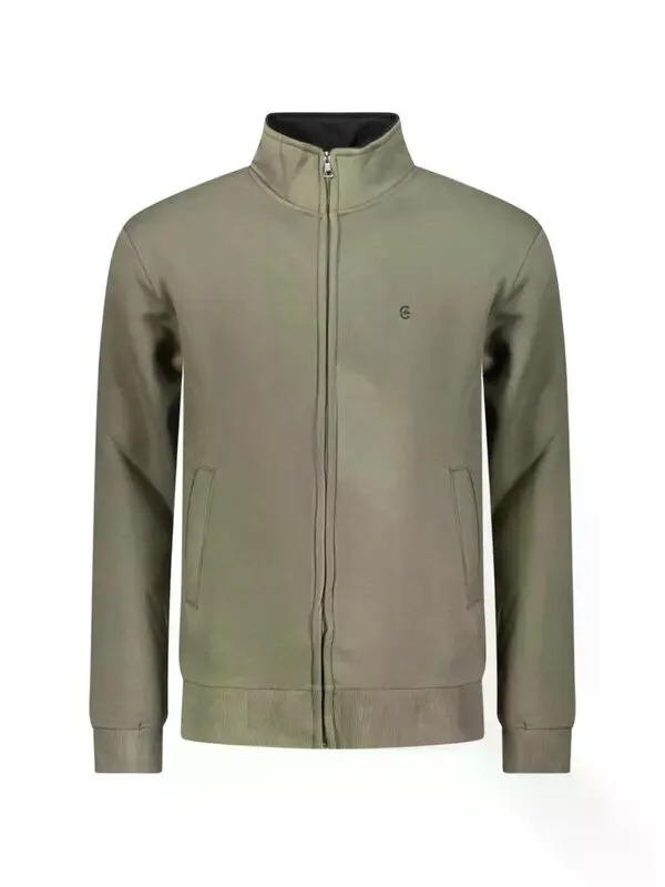 COVERI MOVING Cotton Zip-up Sweater