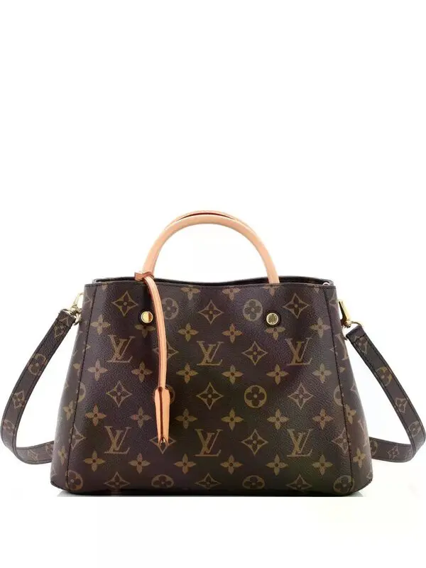 LOUIS VUITTON Montaigne Handbag Monogram Canvas Bb Satchel - Brown