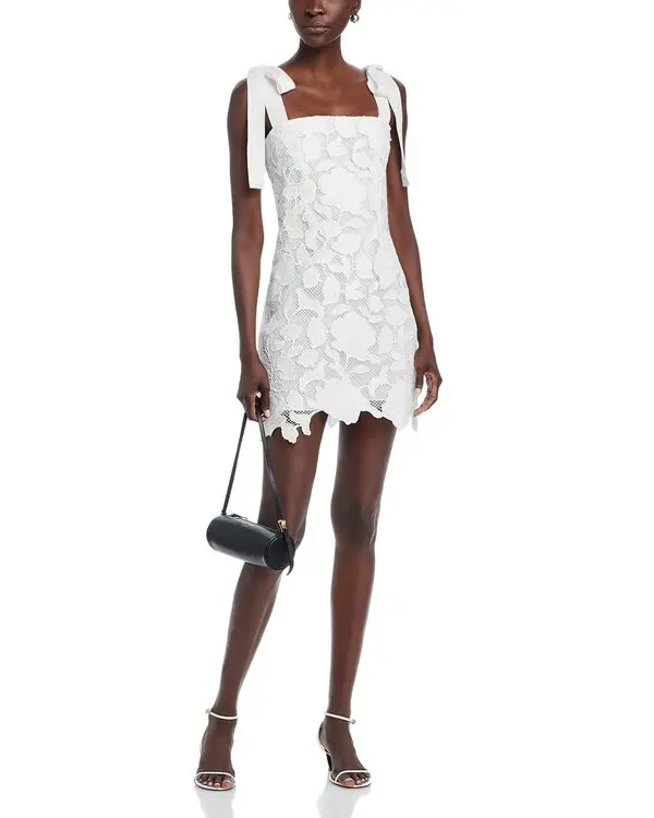 Simkhai Marigolde Embroidered Mini Dress - White