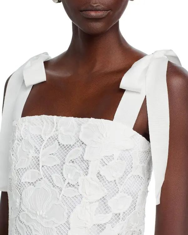 Simkhai Marigolde Embroidered Mini Dress - White