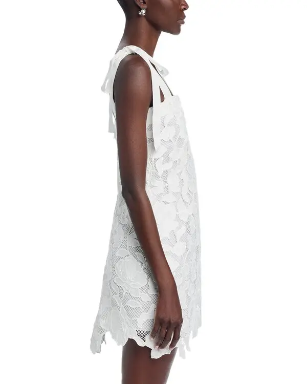 Simkhai Marigolde Embroidered Mini Dress - White