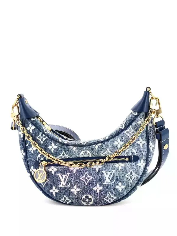 LOUIS VUITTON Loop Handbag Monogram Jacquard Denim - Blue