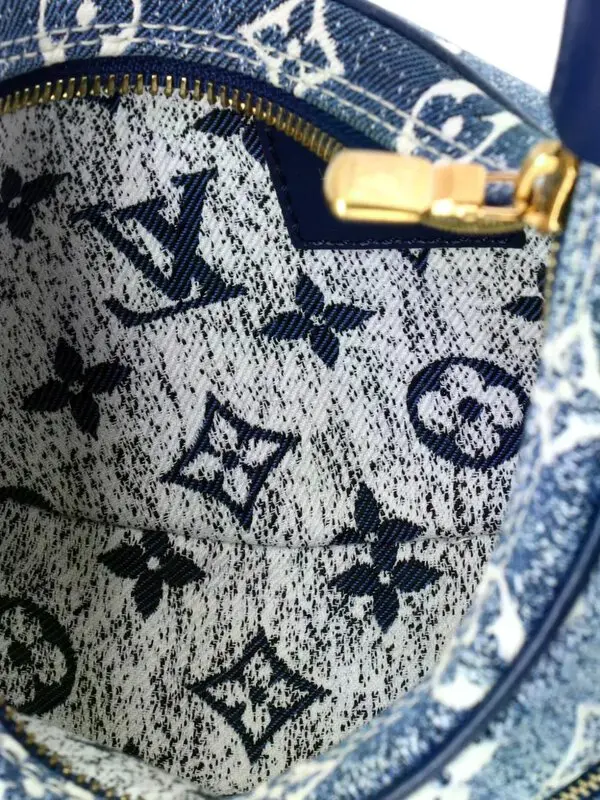LOUIS VUITTON Loop Handbag Monogram Jacquard Denim - Blue
