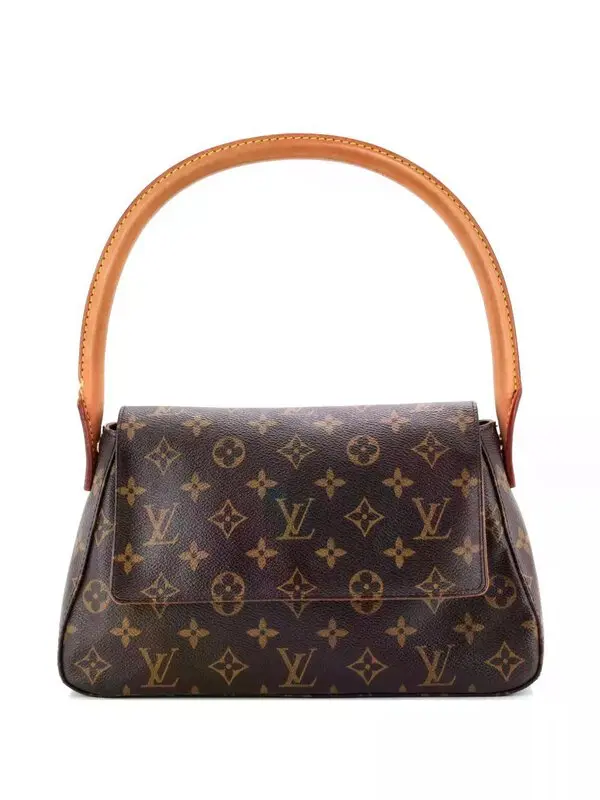 LOUIS VUITTON Looping Handbag Monogram Canvas Mini Satchel