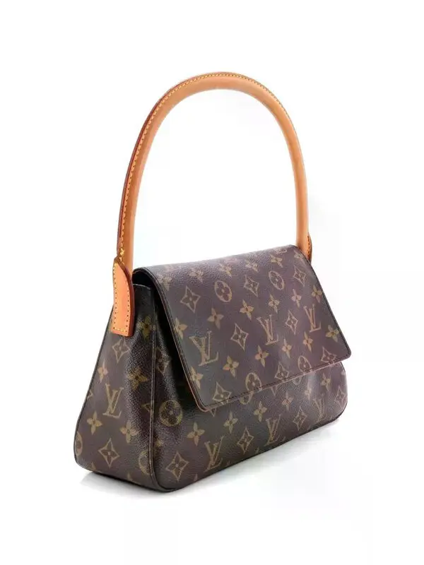 LOUIS VUITTON Looping Handbag Monogram Canvas Mini Satchel