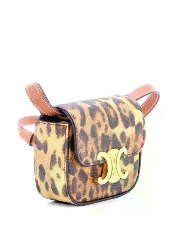 Celine Claude Printed Coated Canvas Mini Shoulder Bag - Multicolour