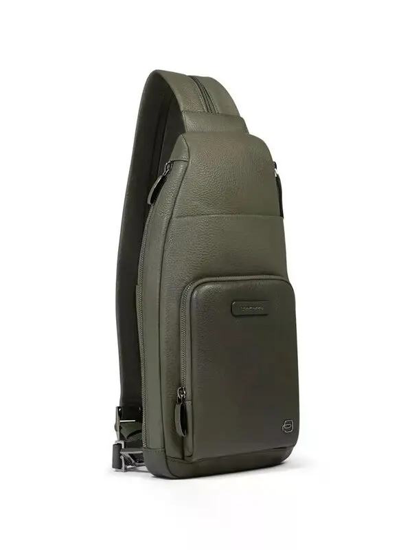 PIQUADRO Leather Convertible Backpack Sling Bag