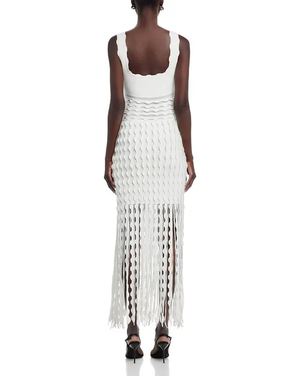 Simkhai Brionne Scalloped Knit Dress