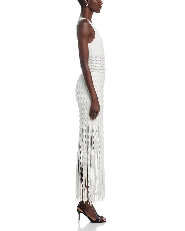 Simkhai Brionne Scalloped Knit Dress