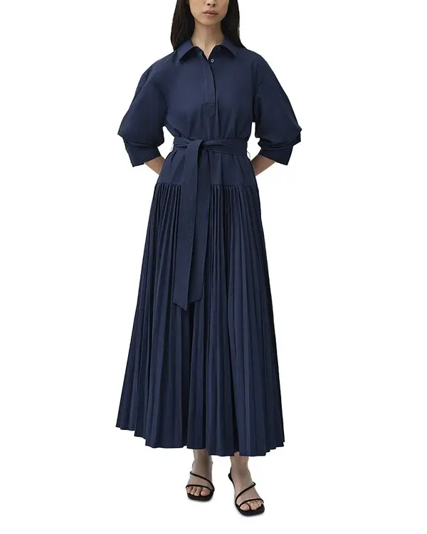 Simkhai Arlo Belted Maxi Dress - Midnight