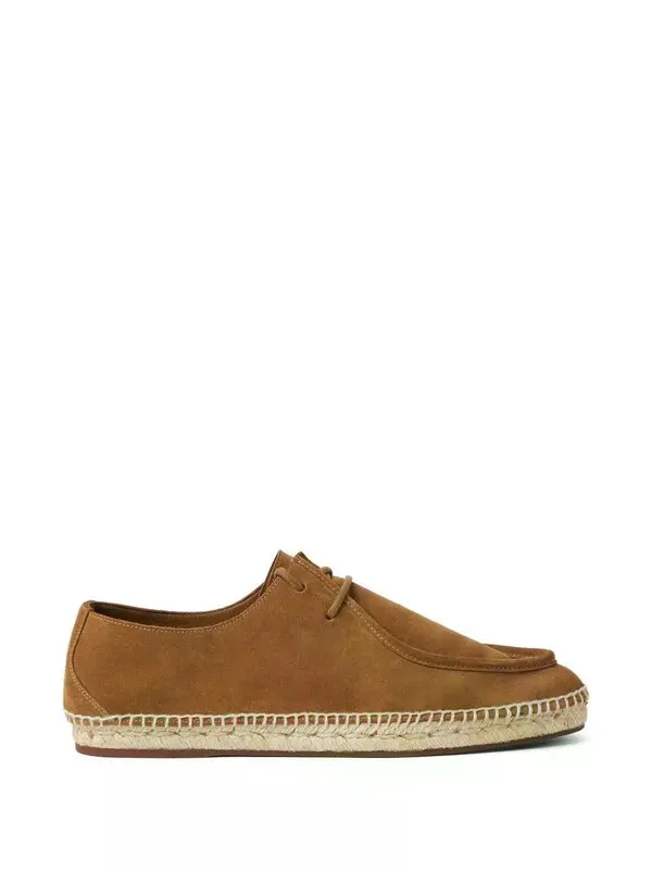 Loro Piana Suede Lace-up Espadrilles - Neutrals