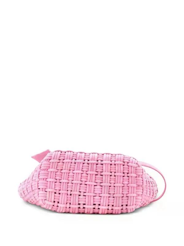 Balenciaga Bistro Panier Woven Denim Xs Tote Bag - Pink