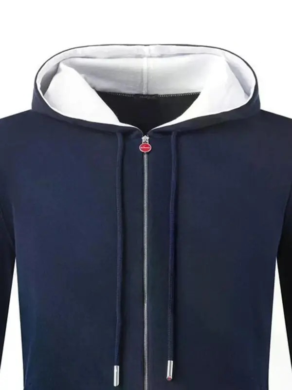 Kiton Fine-knit Zip-up Hoodie