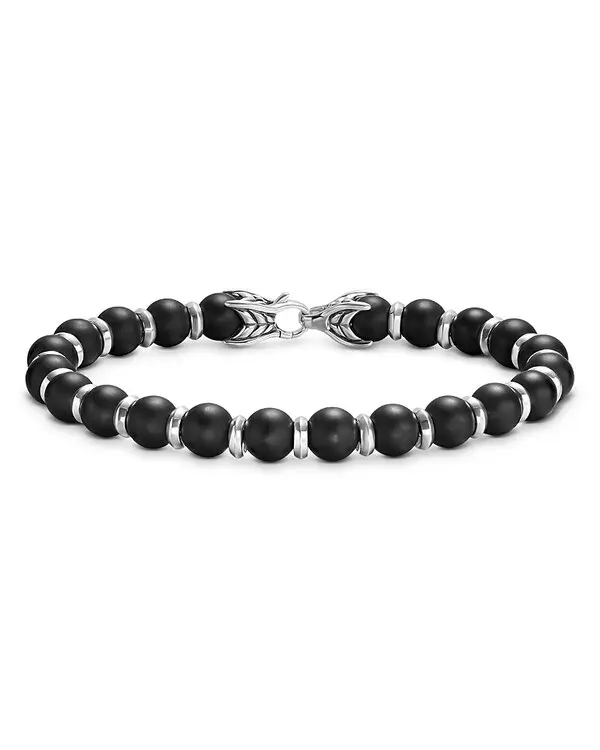 David Yurman Spiritual Beads Bracelet - Black Onyx/silver