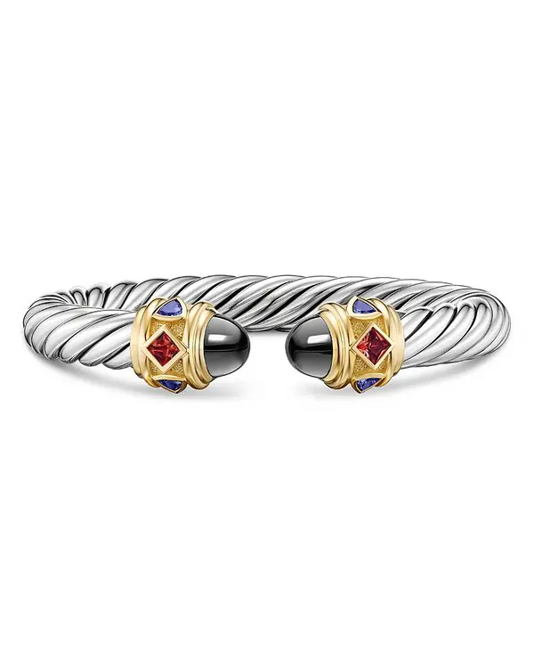 David Yurman Renaissance Cable Flex Bracelet - Silver/hematine