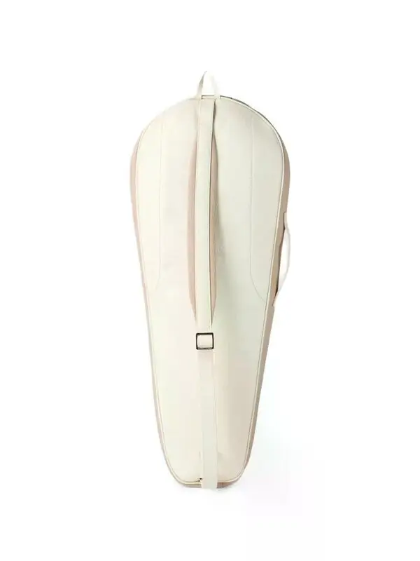 Brunello Cucinelli Logo-print Pebbled Racket Cover - Neutrals