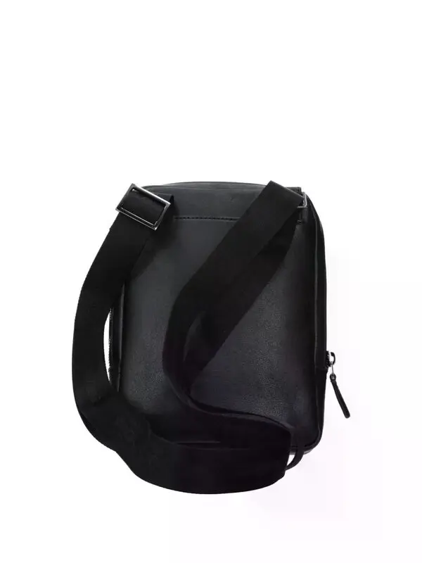 PIQUADRO Leather Crossbody Bag - Black