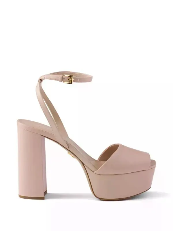 Prada Nappa Leather Platform Sandals - Pink