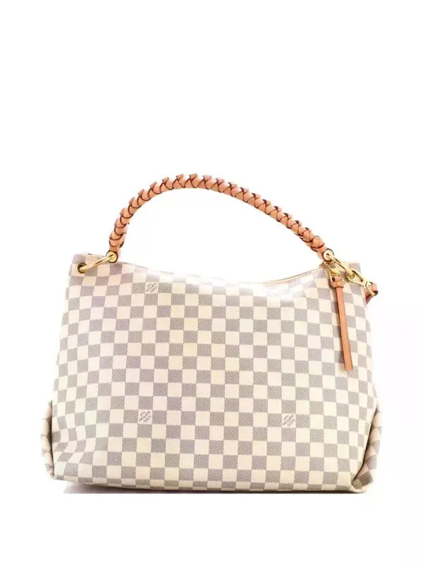 LOUIS VUITTON Braided Handle Beaubourg Damier Mm Hobo Bag