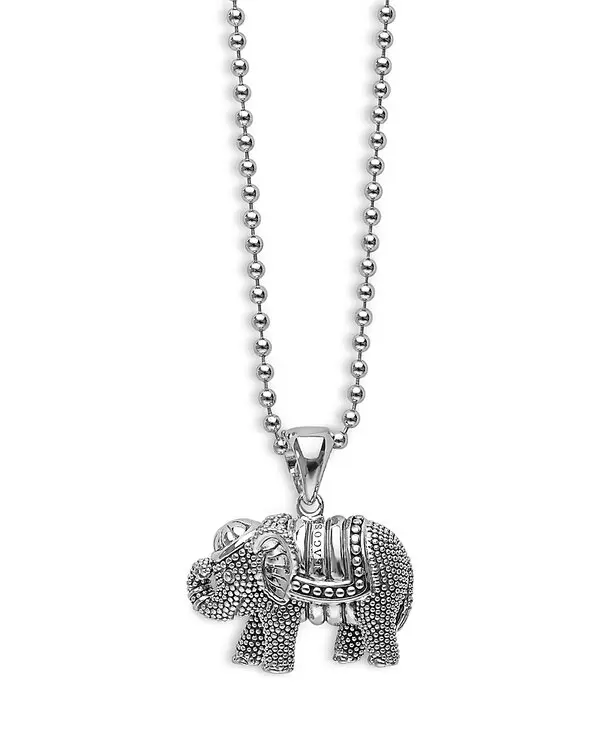 Lagos Rare Wonders Elephant Pendant Necklace - Silver