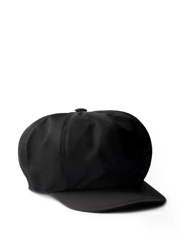 Prada Re-nylon Newsboy Cap - Black