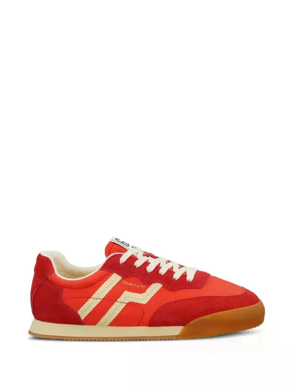 Gant Beylana Suede Striped Sneakers - Red