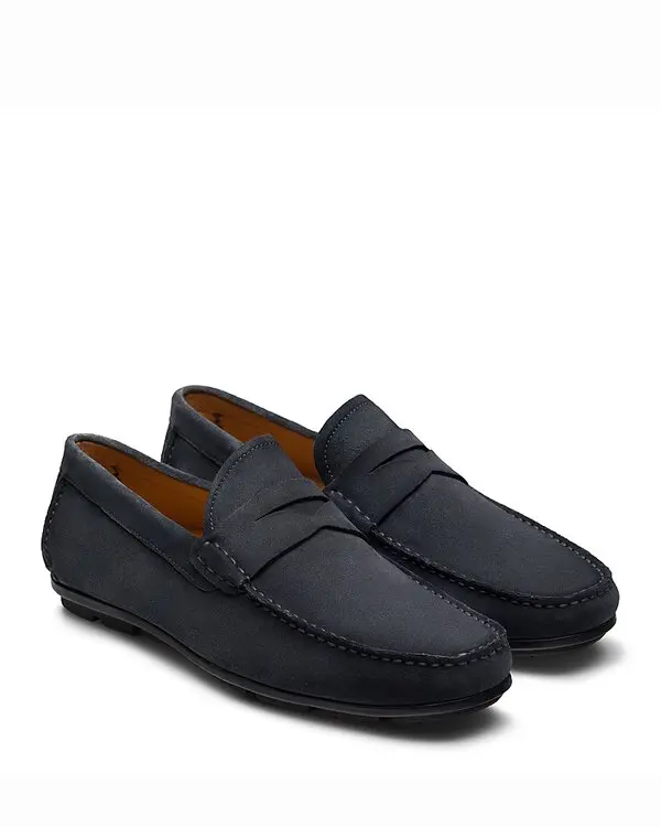 Magnanni Monterey Penny Driver Loafer - Navy